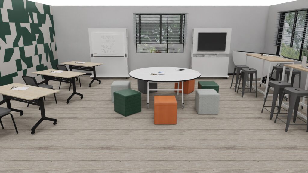 SNAP Mobile Fold & Nest Desk - ENTRAWOOD office furniture manufacturer