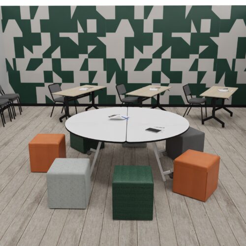 SNAP Mobile Fold & Nest Desk - ENTRAWOOD office furniture manufacturer